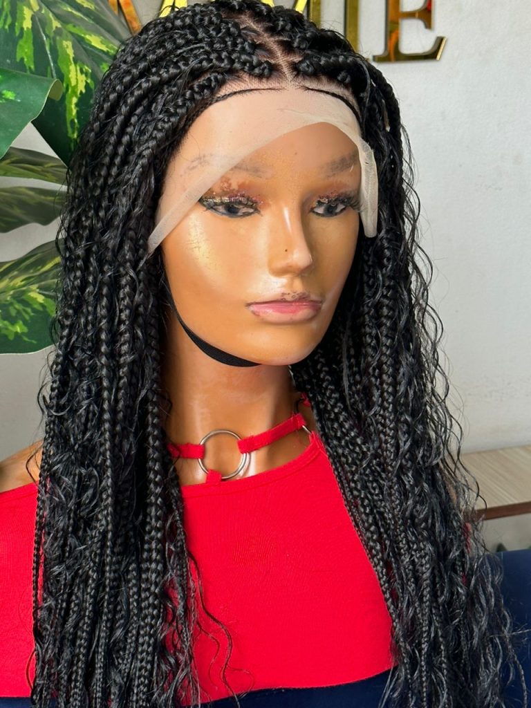 Box Braids With Bohemian 26inchhuman Hair Mimi Wigs And Hair Enterprise